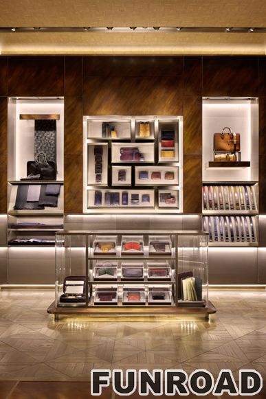 Wooden Handbag Display Showcase with Glass Cabinet | Funroadisplay