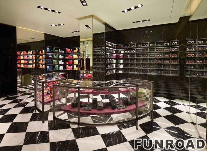 Fashion Wooden Display Cabinet for Lady PRADA Store Design | Funroadisplay