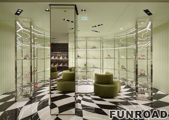 Fashion Wooden Display Cabinet for Lady PRADA Store Design | Funroadisplay