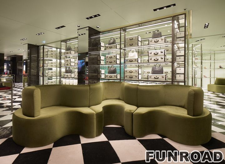 Beauty Fashion Store Showcase Retail Display Cabinet For Lady Prada ...