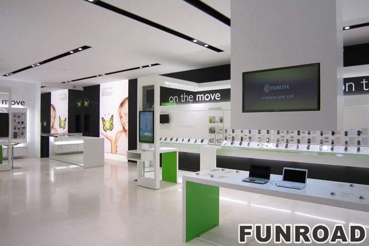 Stylish Cell Phone Display Showcase for Retail Phone Store Decor ...