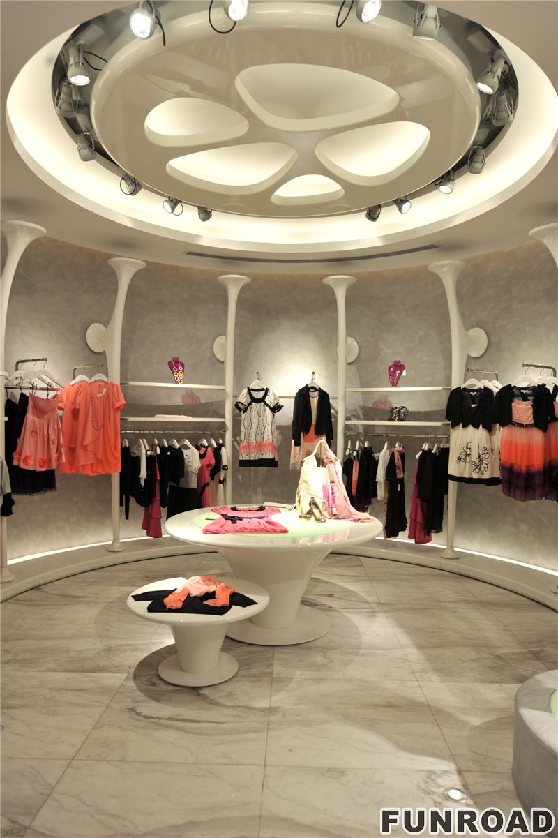 Modern Retail Store Decoration for Clothing Display Showcase| Funroadisplay