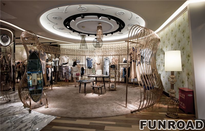 Fashion Showcase with LED Light for Clothing Store Decor | Funroadisplay