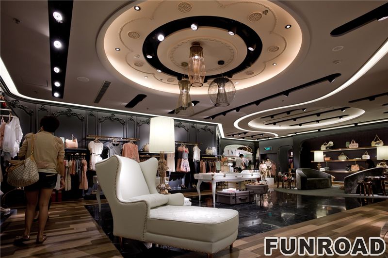 Fashion Showcase with LED Light for Clothing Store Decor | Funroadisplay