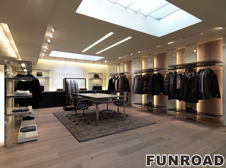 Customized Clothing Showcase for Business Man Clothing Shop Display ...