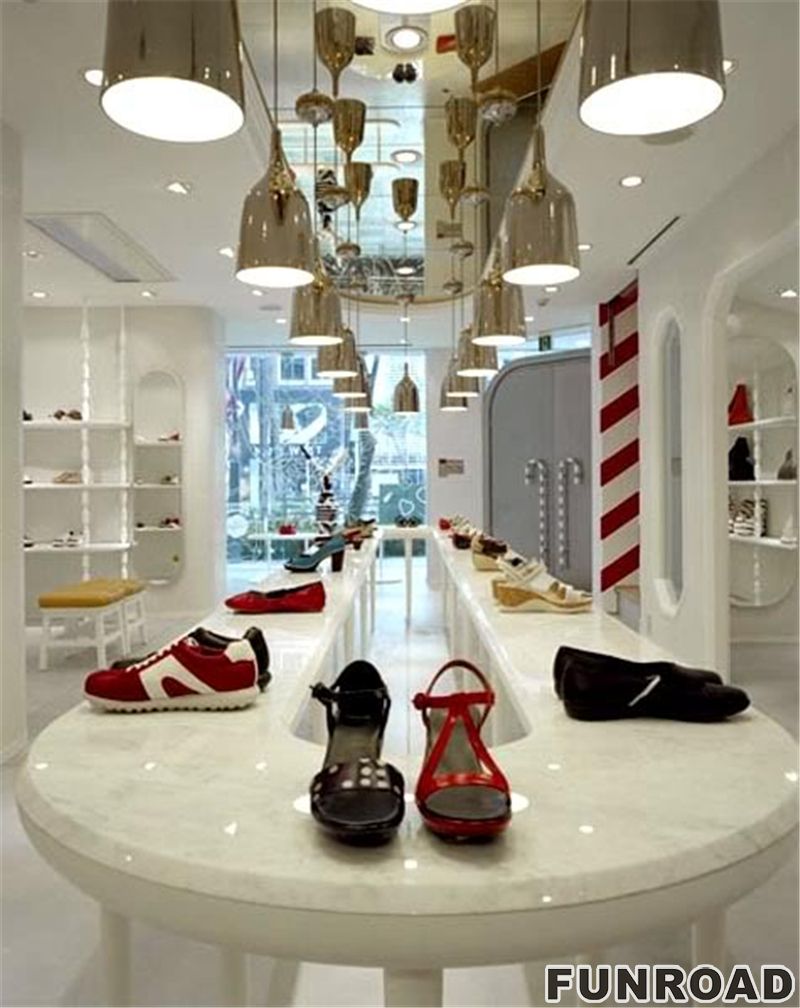 Fashion Shoes Display Showcase with LED Light for Brand Store Decor ...