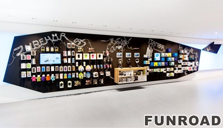High-end Wall Display Showcase for Cell Phone Retail Store | Funroadisplay
