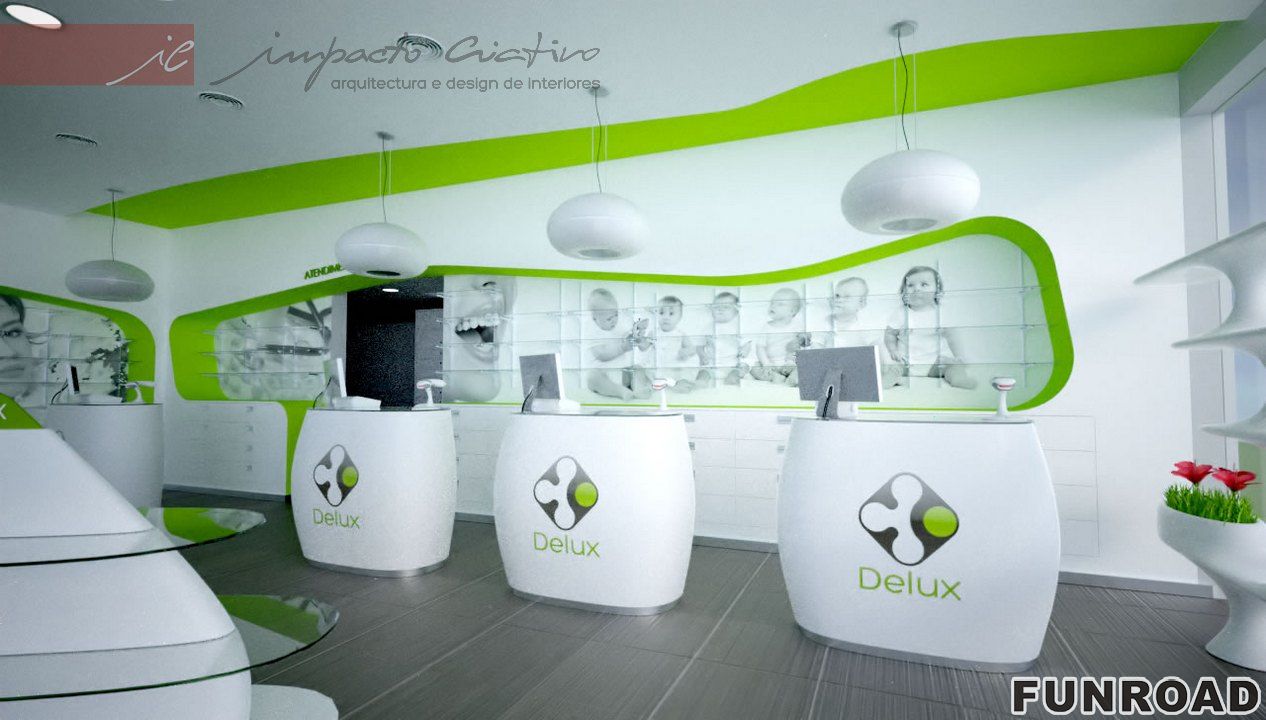 High-end Pharmacy Showcase Counter for Drugstore Design | Funroadisplay