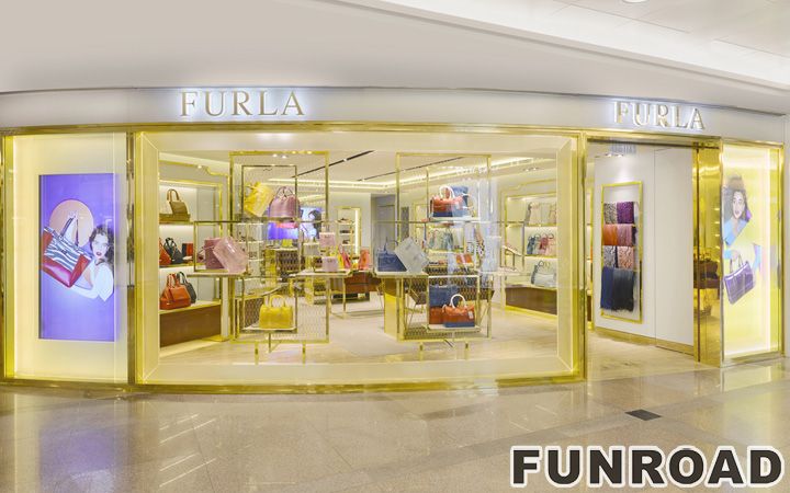 Wooden Handbag Display Showcase with LED Light | Funroadisplay