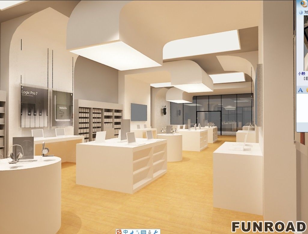 Retail Phone Store Decor Display Showcase with LED Light | Funroadisplay