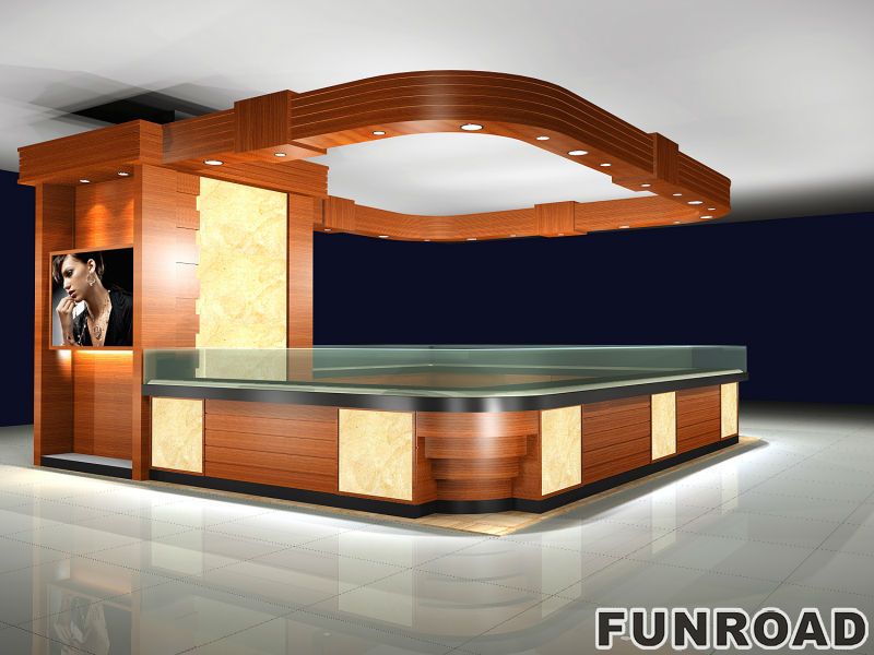 Wooden Jewelry Display Showcase for Shopping Mall Furniture | Funroadisplay