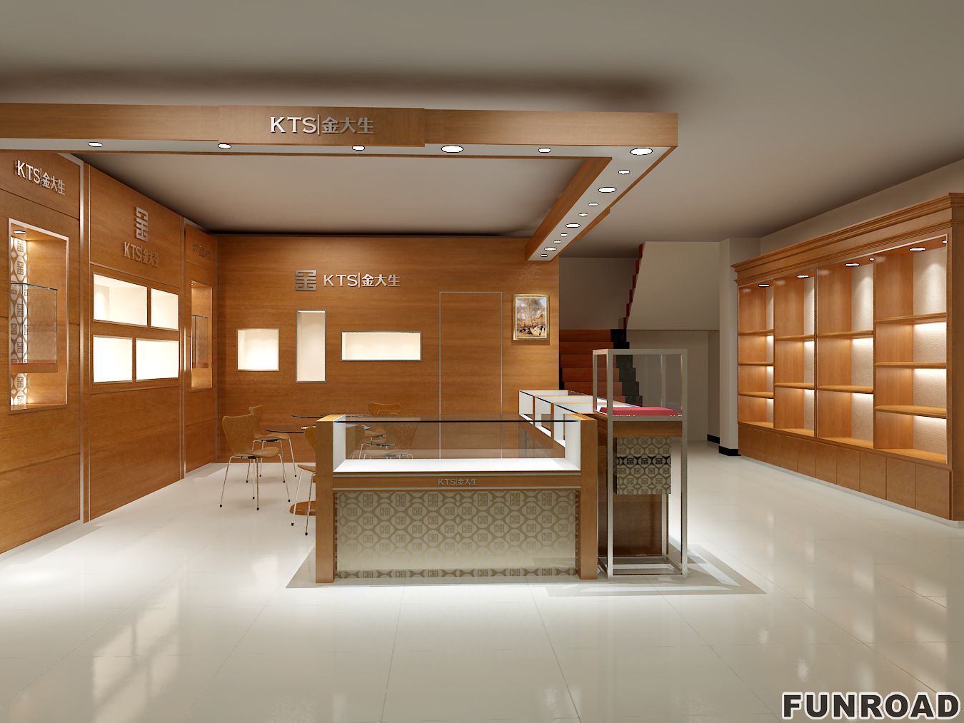 Fashion Jewelry Display Showcase for Store Interior Design | Funroadisplay