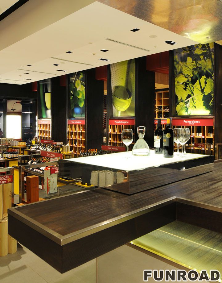 Modern retail shop interior display cabinets and cash counter design ...