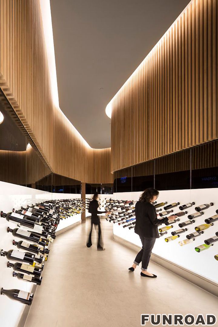 Large Scale Wooden Display Showcase for Wine Store Interior Decor ...
