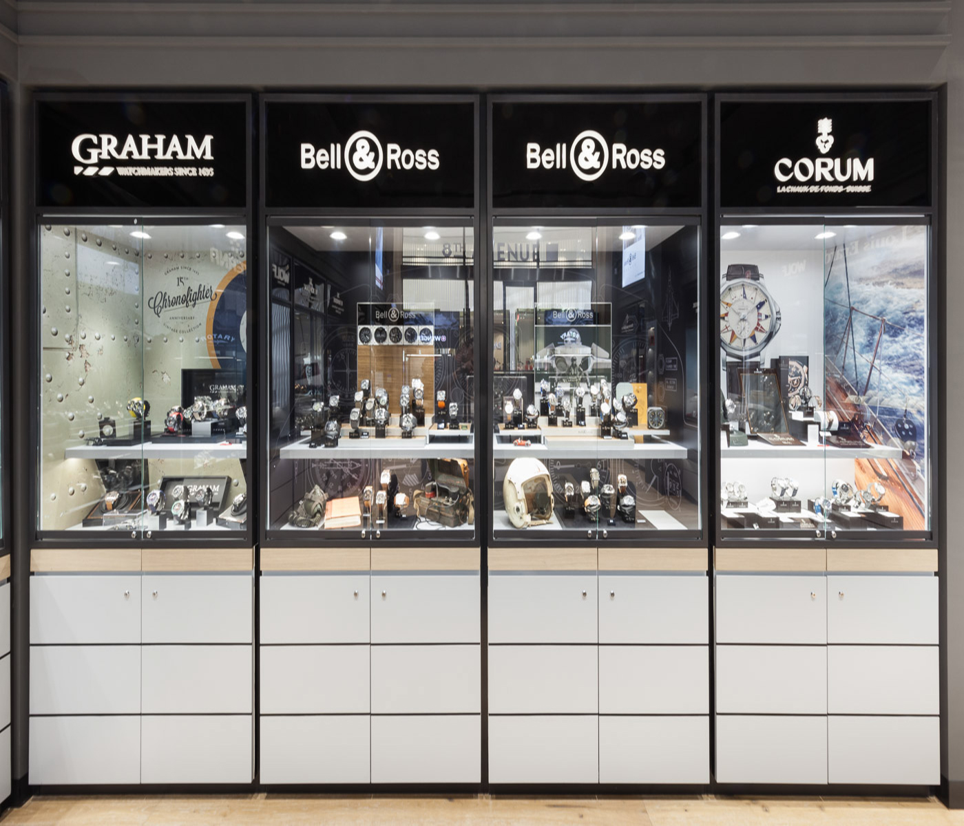 Retail Watch Display Cabinet for Brand Store Interior Design ...