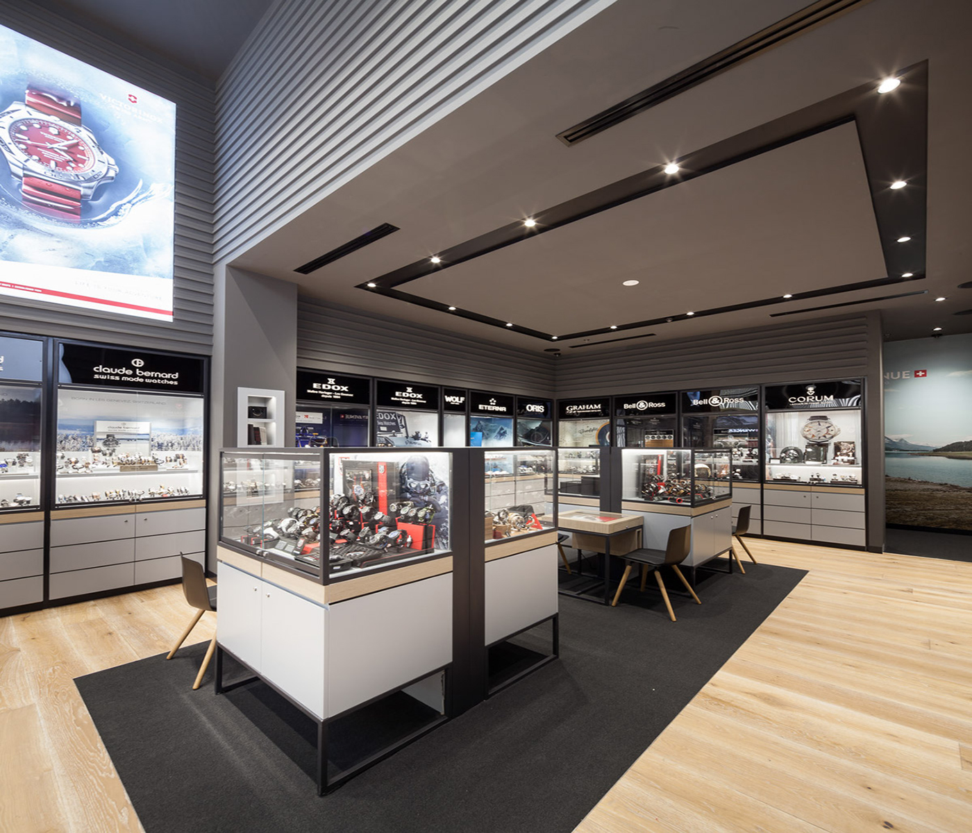 Retail Watch Display Cabinet for Brand Store Interior Design ...