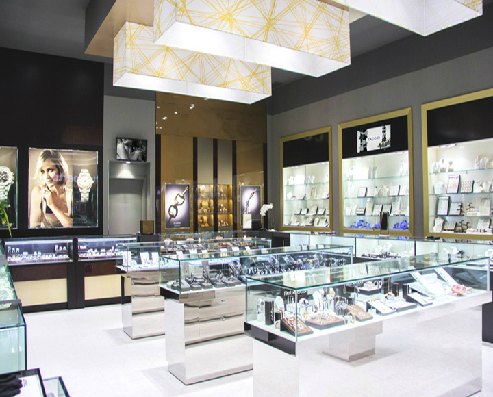 Modern Wooden Watch Display Showcase for Brand Shop Design | Funroadisplay