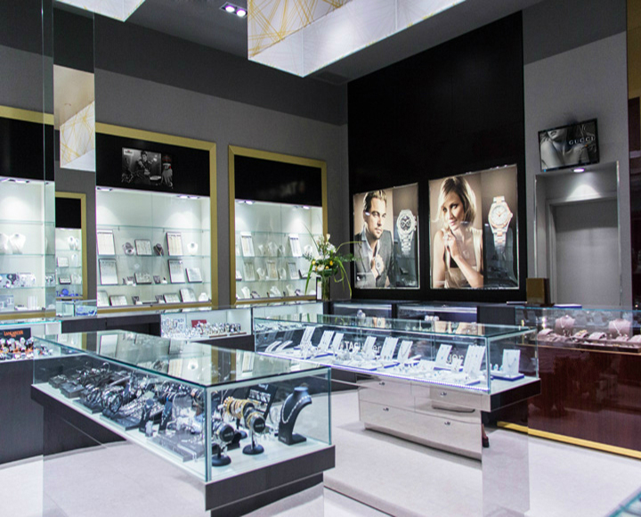 Modern Wooden watch display showcase for Brand Shop Design | Funroadisplay