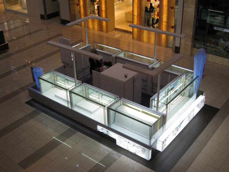 Large Scale Cosmetic Showcase Counter for Shopping Mall Display ...