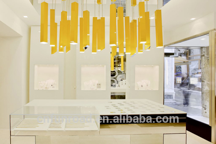 Retail White Display Showcase for Brand Store Furniture | Funroadisplay