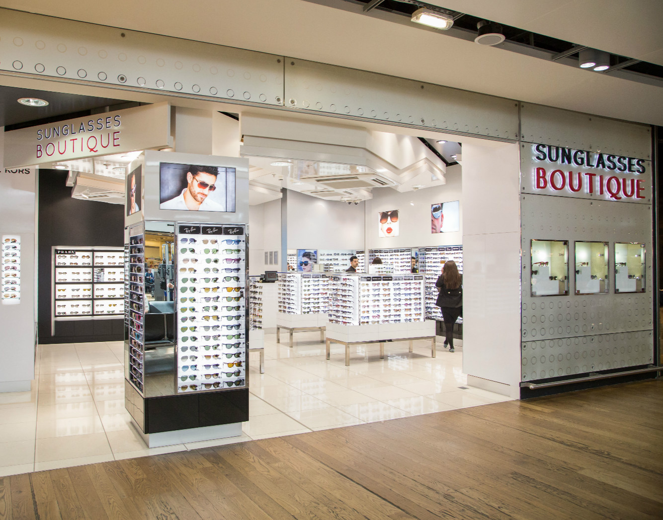 Fashion Wooden Optical Display Showcase for Sunglass Store Display ...