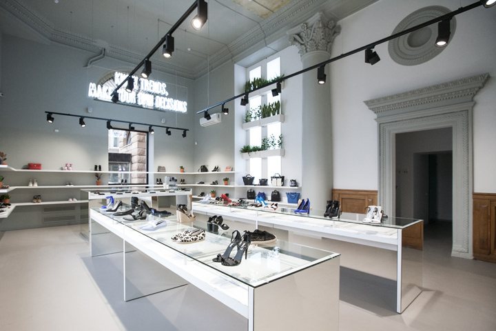 shoes display fixture display stand Shop Counter Design