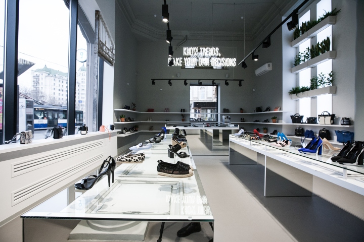shoes display fixture display stand Shop Counter Design