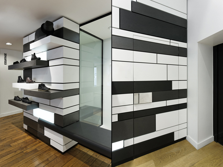 Black Style Shoes Display Rack for Brand Shoes Store Design | Funroadisplay