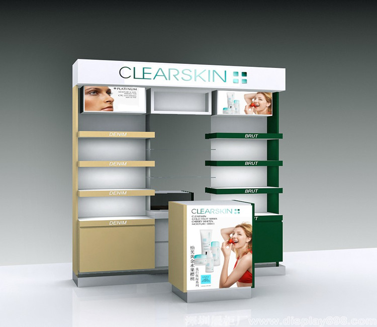 Cosmetic Showcase Cabinet with LED for Beauty Store Furniture ...