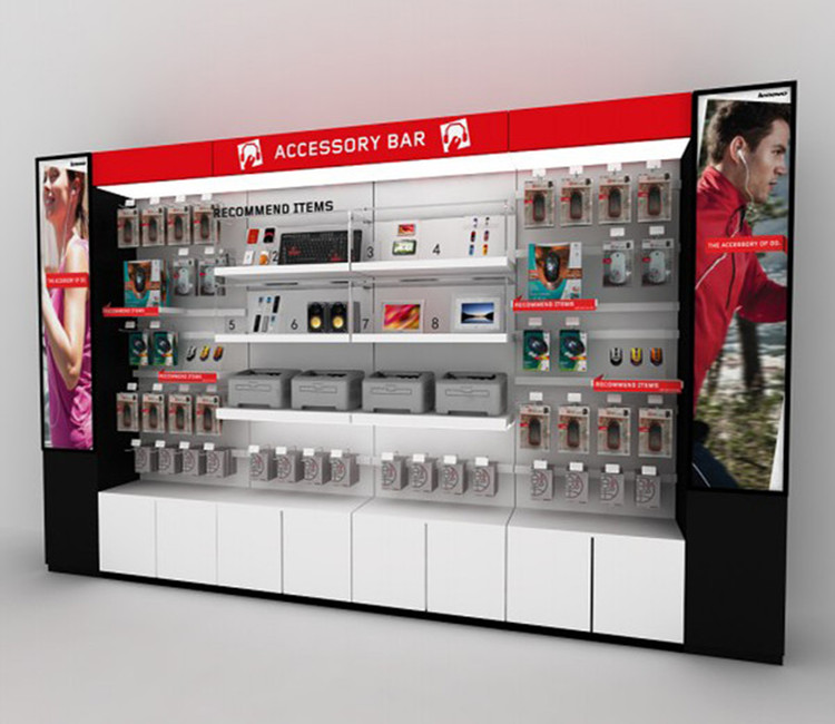Wall Electronic Display Showcase for Cell Phone Retail Store ...