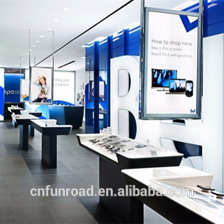 Blue Shopping Mall Cell Phone Display Showcase | Funroadisplay