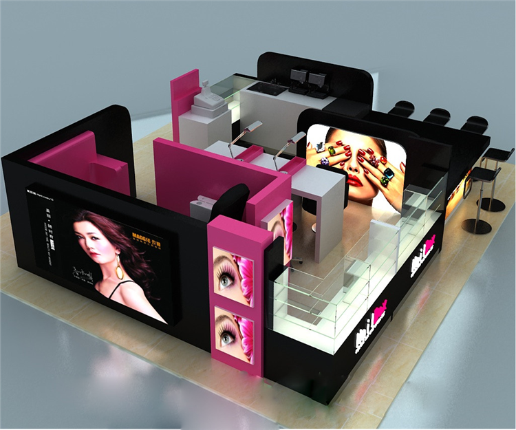 Stylish Cosmetic Display Showcase for Shopping Mall Design | Funroadisplay