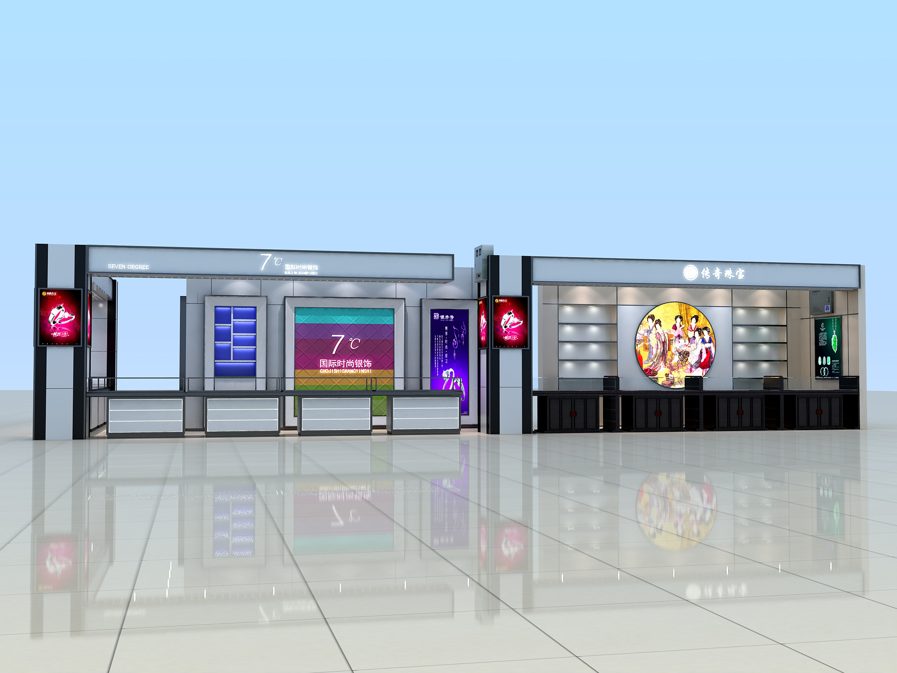 Retail Jewelry Display Showcase for Outside Exhibition Display ...