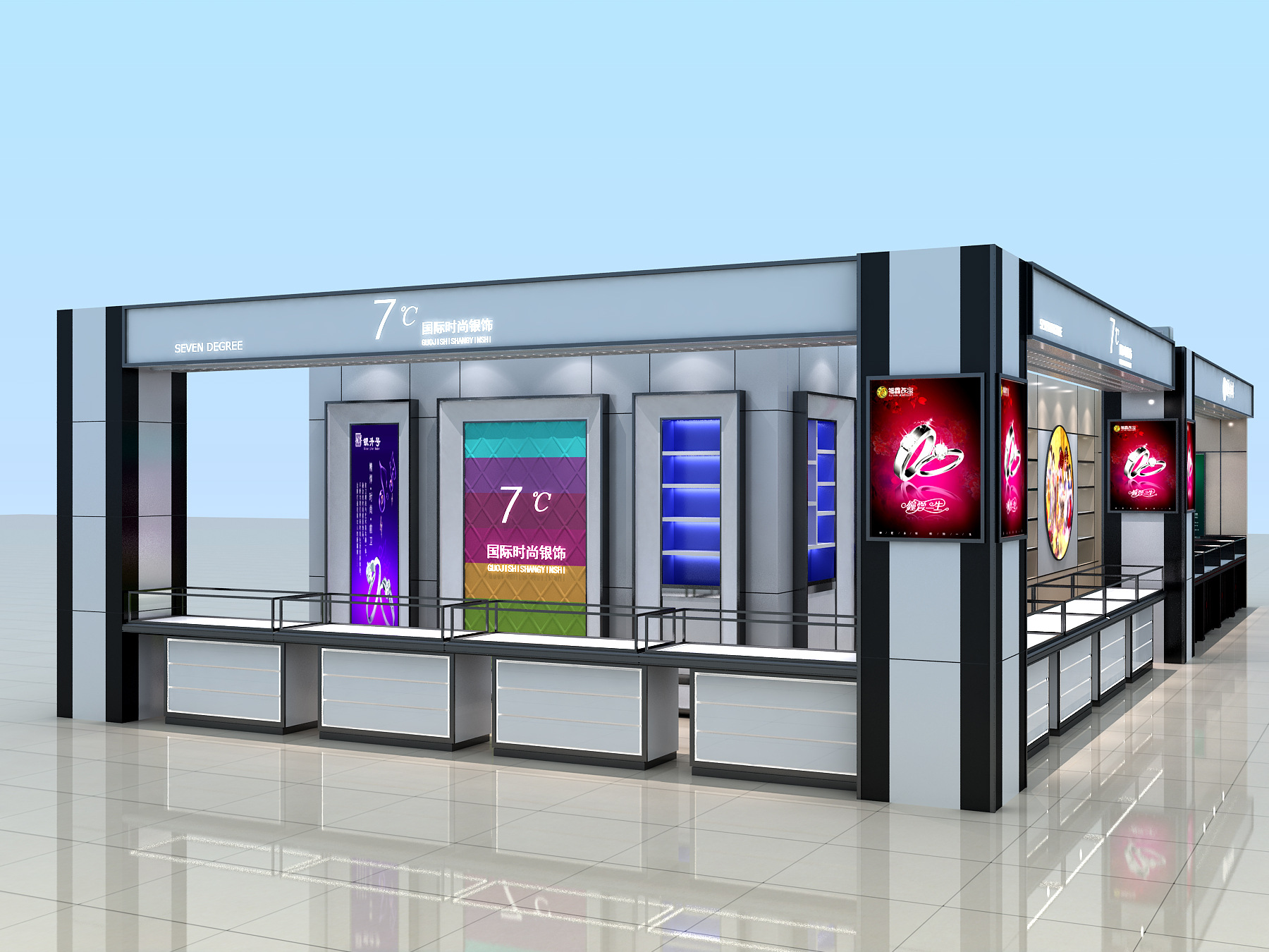 Retail Jewelry Display Showcase for Outside Exhibition Display ...