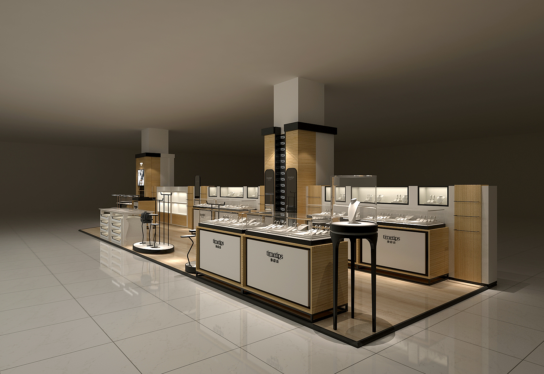 High-end Jewelry Display Showcase for Shopping Mall Furniture ...