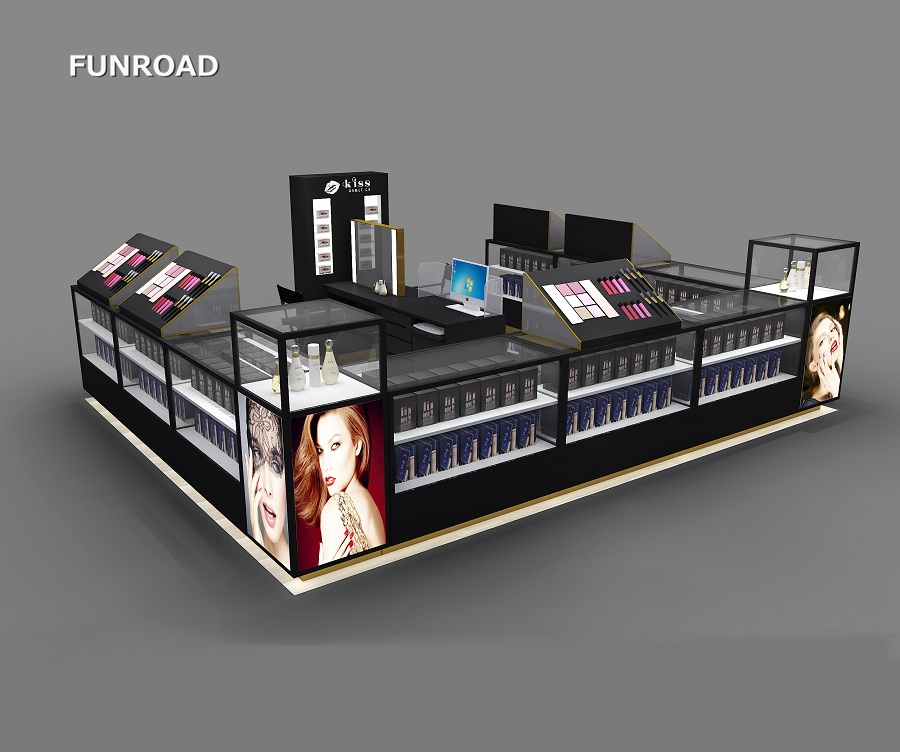 Retail Cosmetic Kiosk Counter for Beauty Shop Design | Funroadisplay
