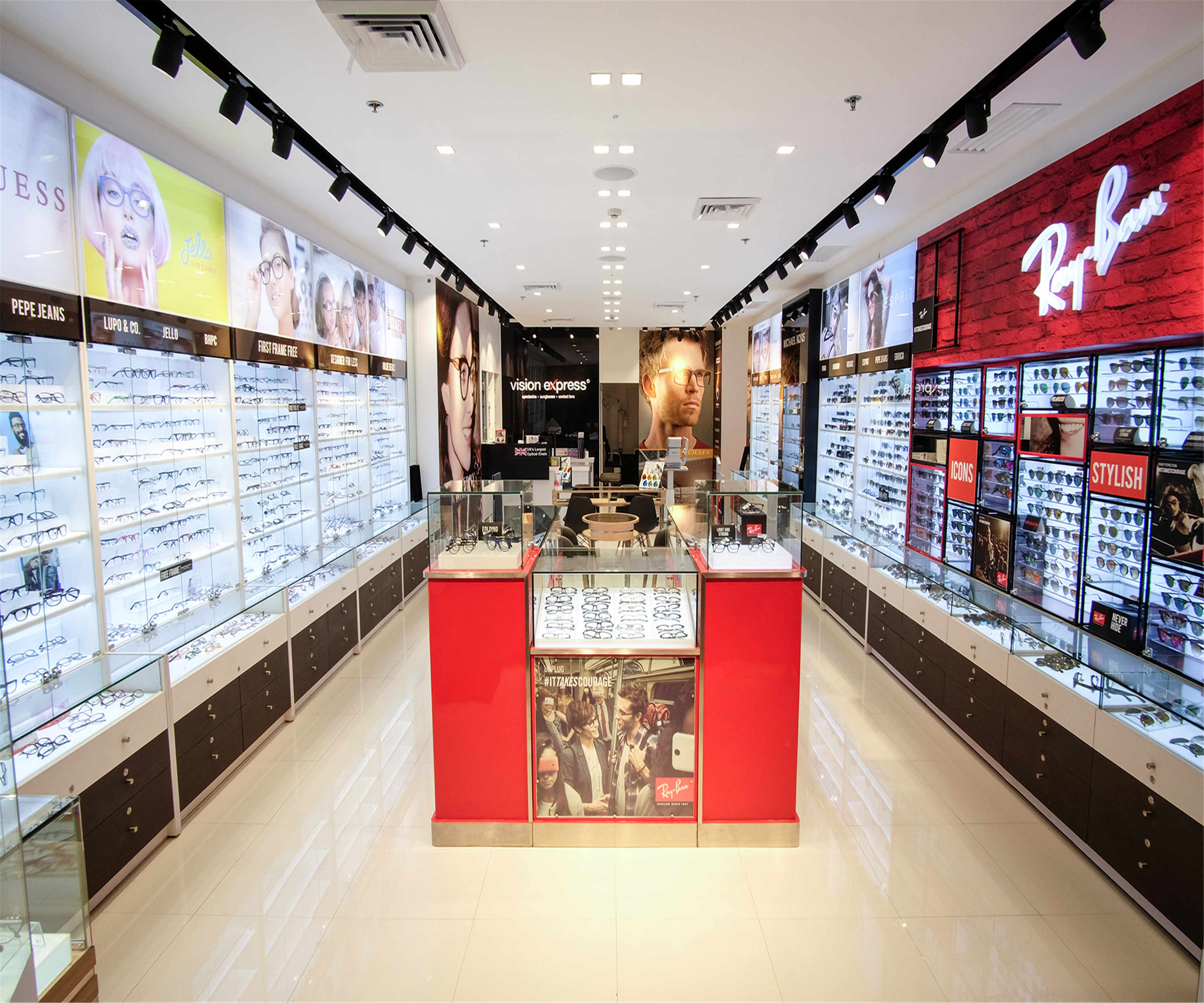 shop display retail optical store design