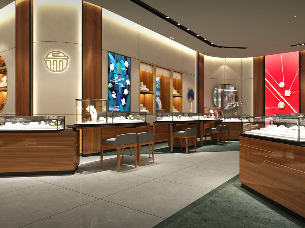 New Design for Shopping Mall Jewelry Display Showcase | Funroadisplay