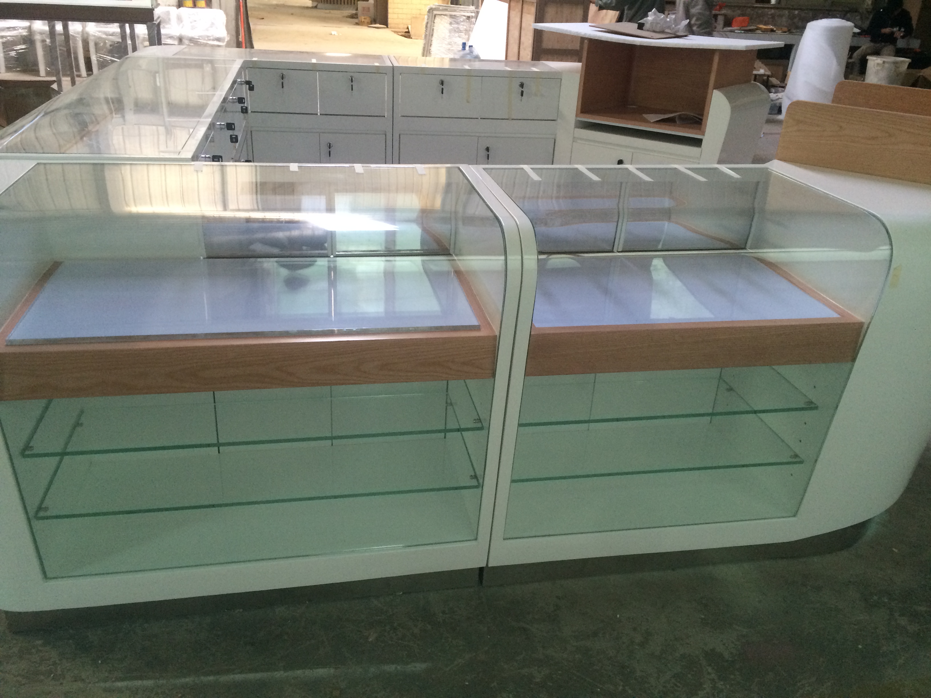 Customized Cell Phone Display Counter for Shopping Mall Decor ...