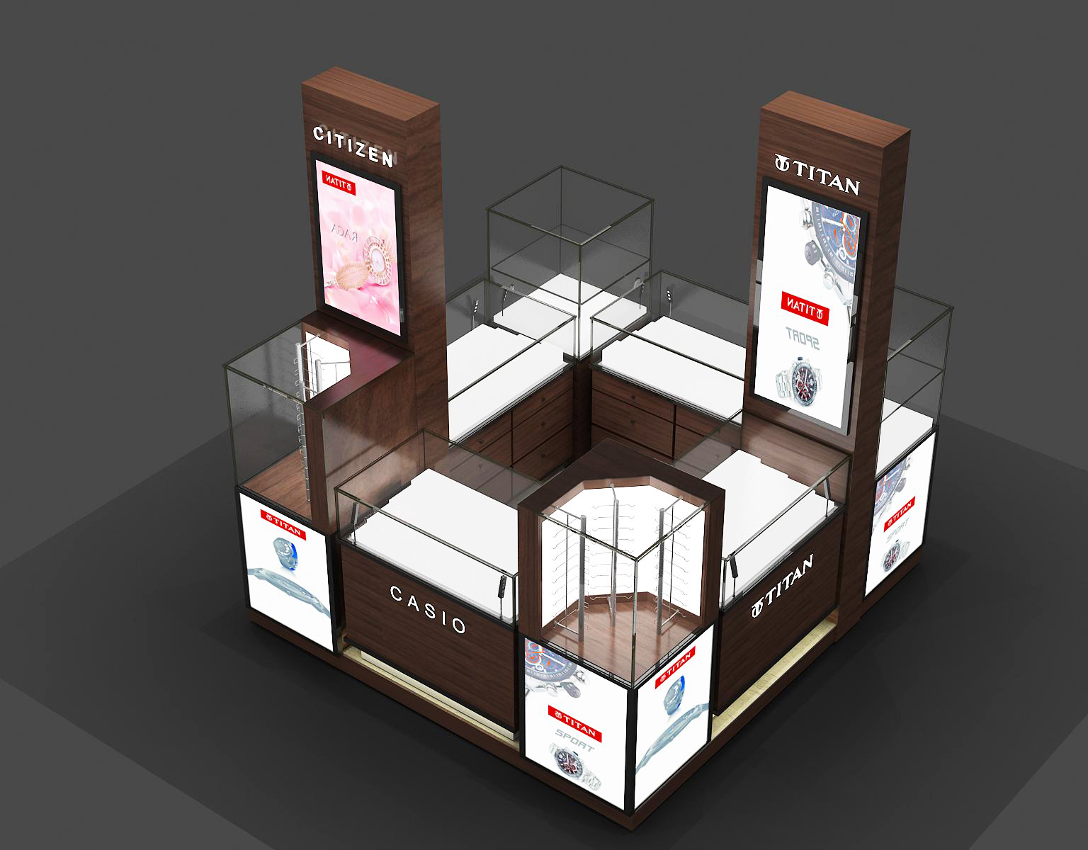 Modern Style Watch Display Furniture for Retail Watch Store | Funroadisplay