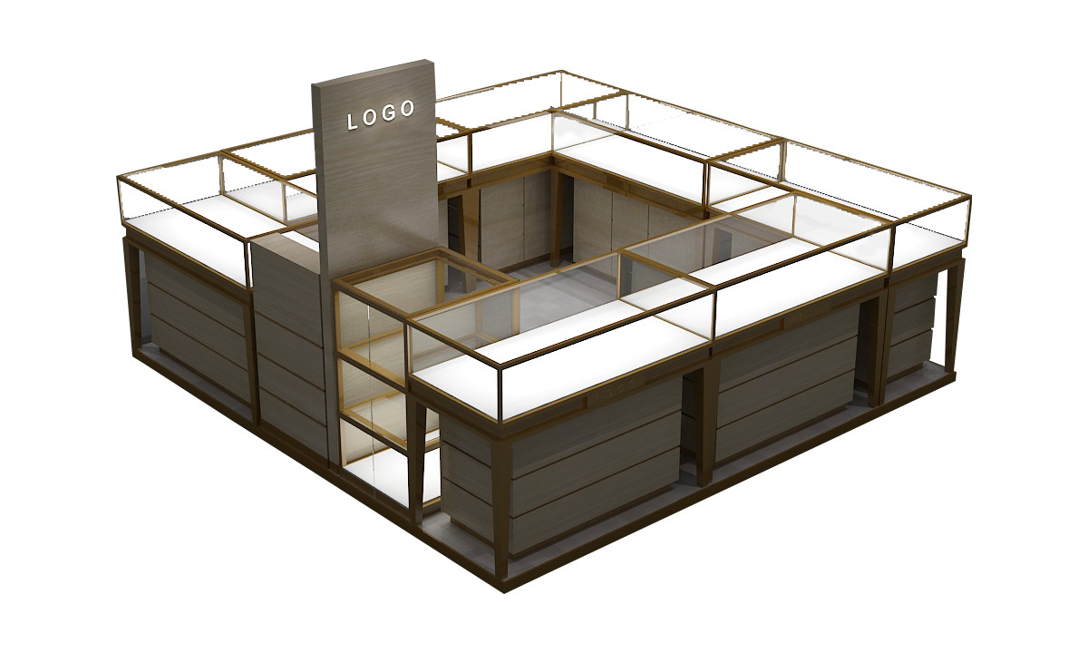 Mini Jewelry Bangle Showcase Table LED Wall Display Corner Round Modern ...