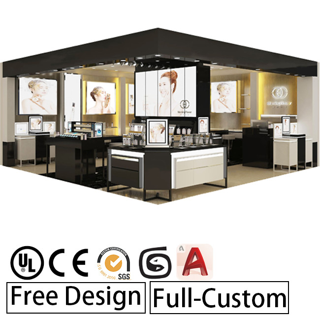 Retail French Style Store Mall Kiosk Modern LED Design Perfume Shop ...