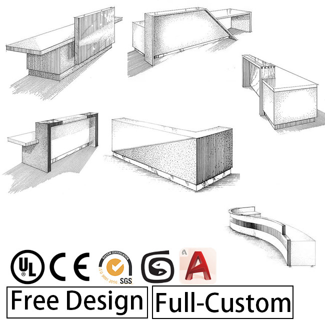l shaped mobile cash phone furniture jewellery optical shop home bar ...