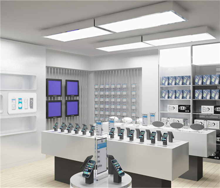 wooden showcase phone accessories store design display furniture