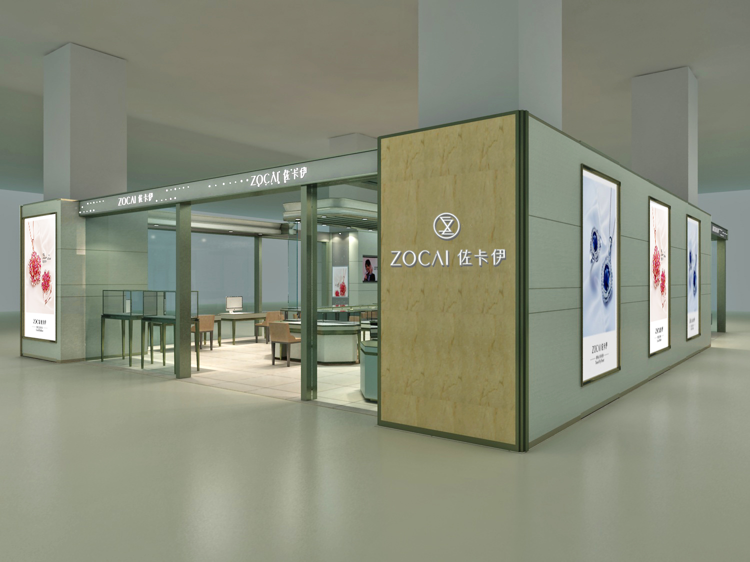 2019 Latest Jewelry Display Showcase for Brand Store Furniture ...