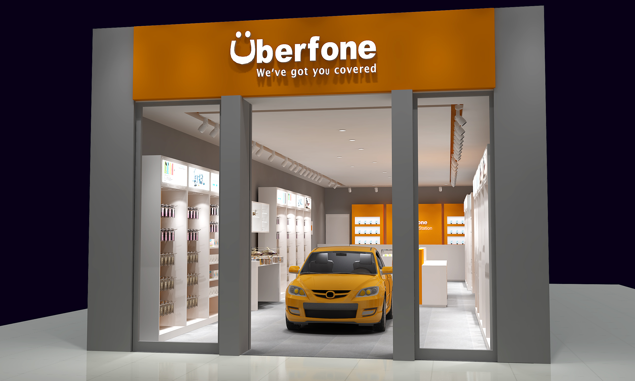 3D Design for iPhone Flagship Store Display Showcase | Funroadisplay