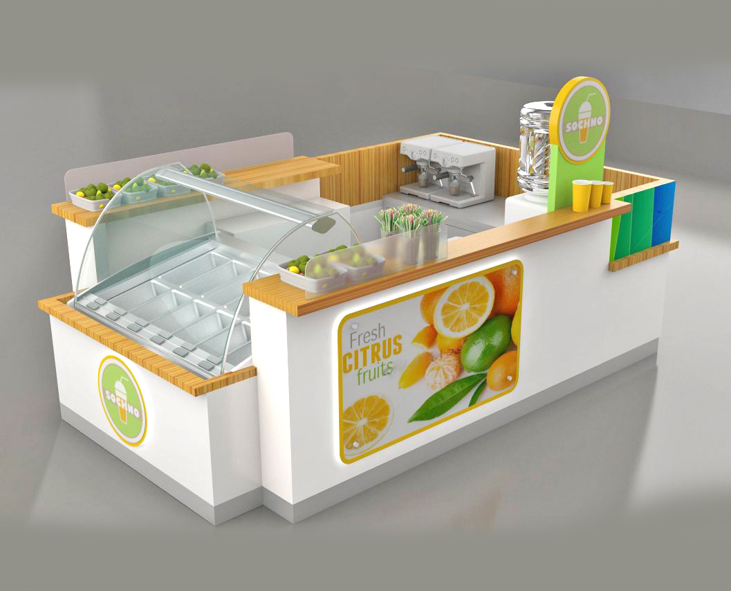Commercial retail furniture mall food kiosk design | fast kiosk | drink ...