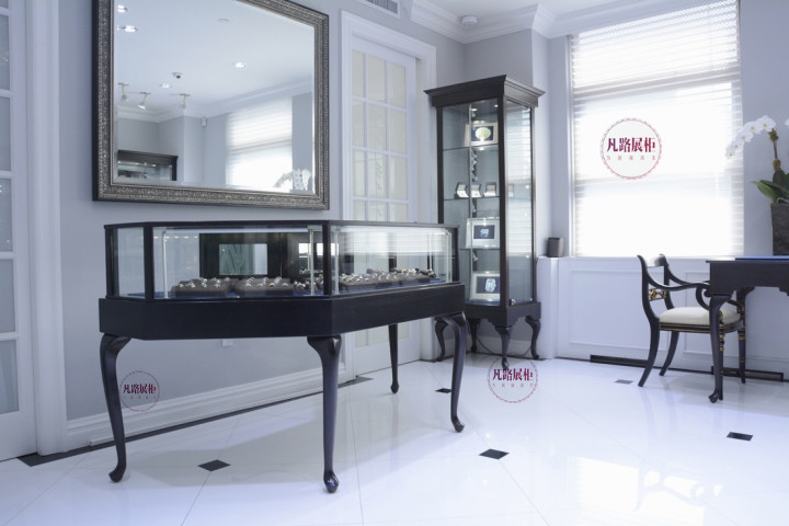 Private jewelry collection room display cabinet