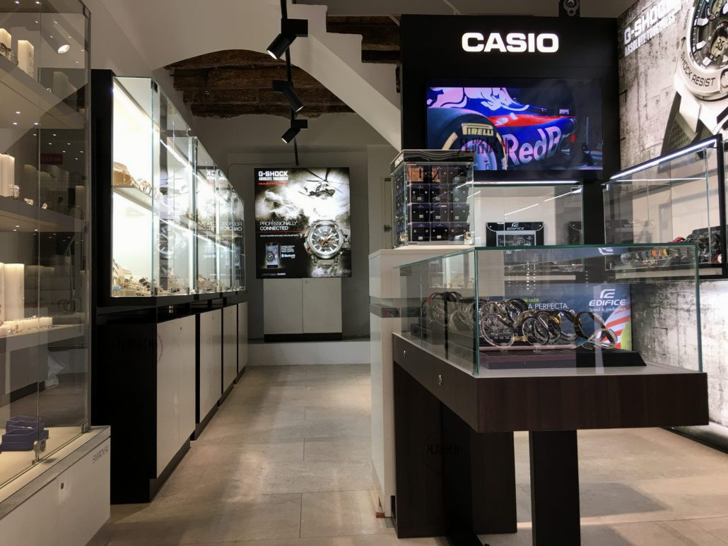 Watch shop display cabinet wall cabinet renderings