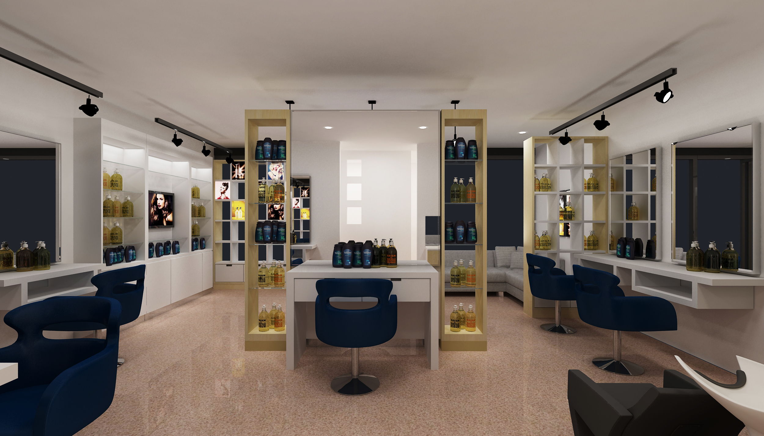 Hair Salon Display Cabinet for Beauty Store Furniture | Funroadisplay